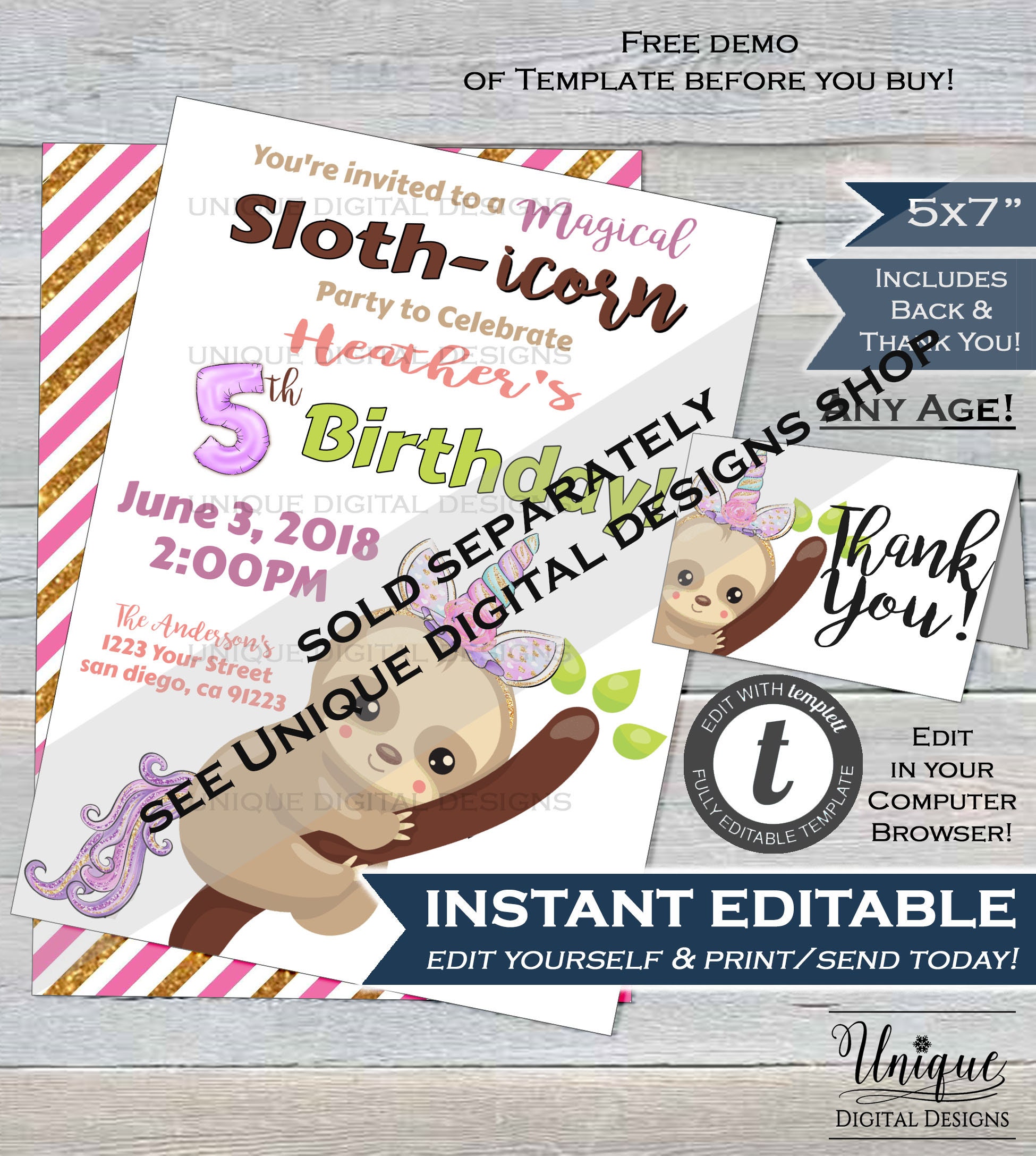 Block Party Invitation Editable Boys Block Party Birthday | Etsy