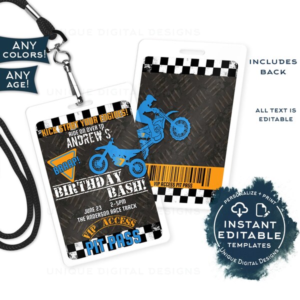 Pit Passes - Etsy