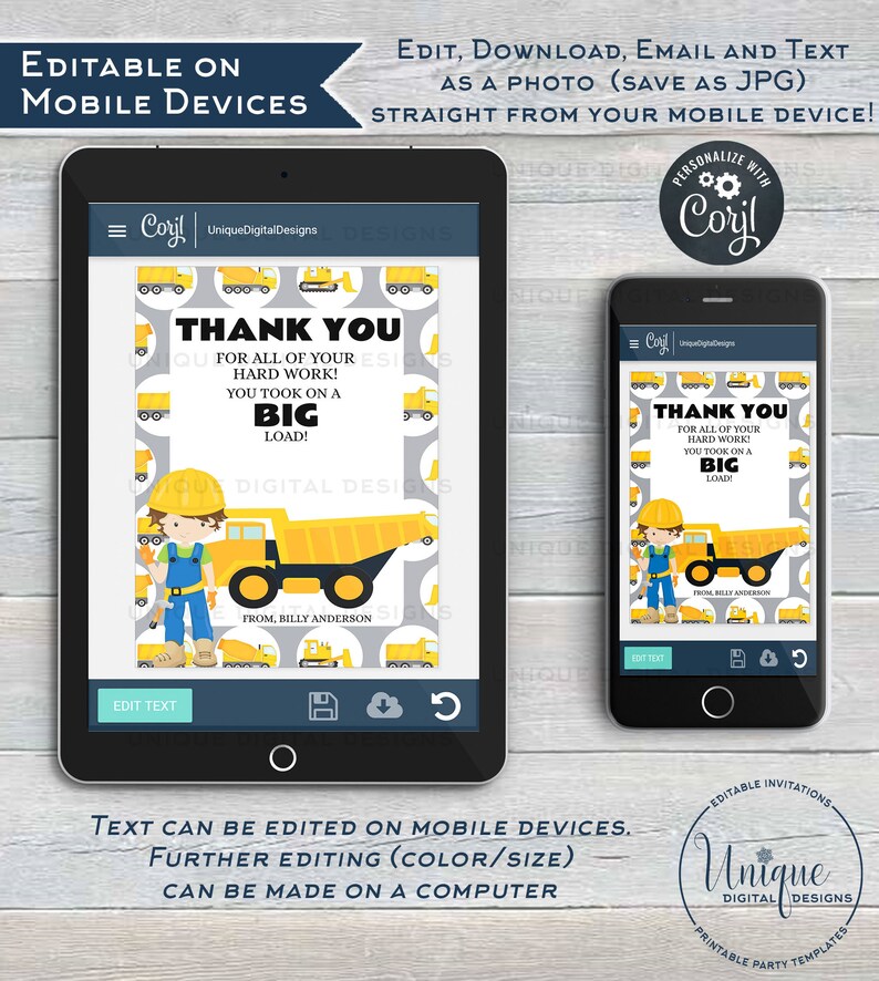 Hard Working Teacher Gift Editable Staff Thank You Card From | Etsy