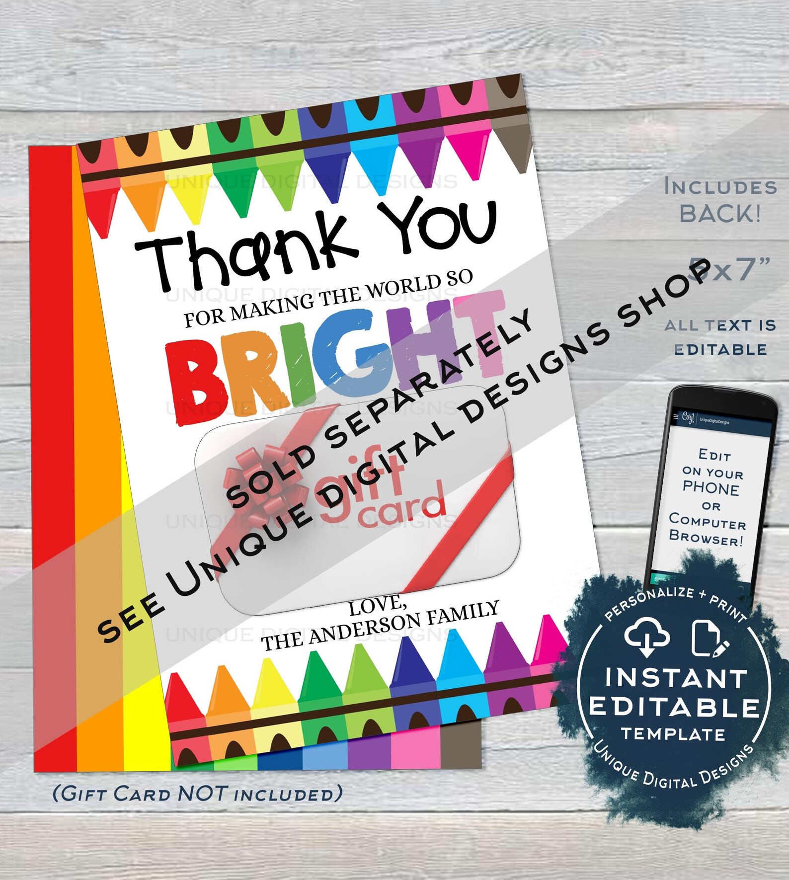 Teacher Appreciation Printable Gift Editable Candy Bar - Etsy