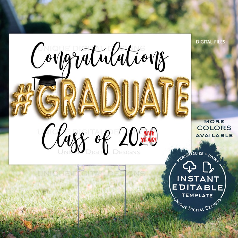 Grad Yard Sign - Etsy