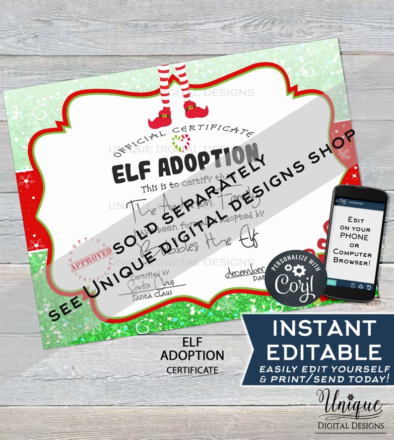 Editable Letter From Santa Printable, Elf Goodbye Letter, Custom Santa ...