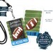 Football Birthday All Access Pass, Editable First Birthday Football ...