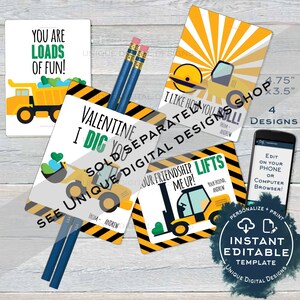 Truck Thank You Card, Editable Construction Printable, Loads of Fun ...