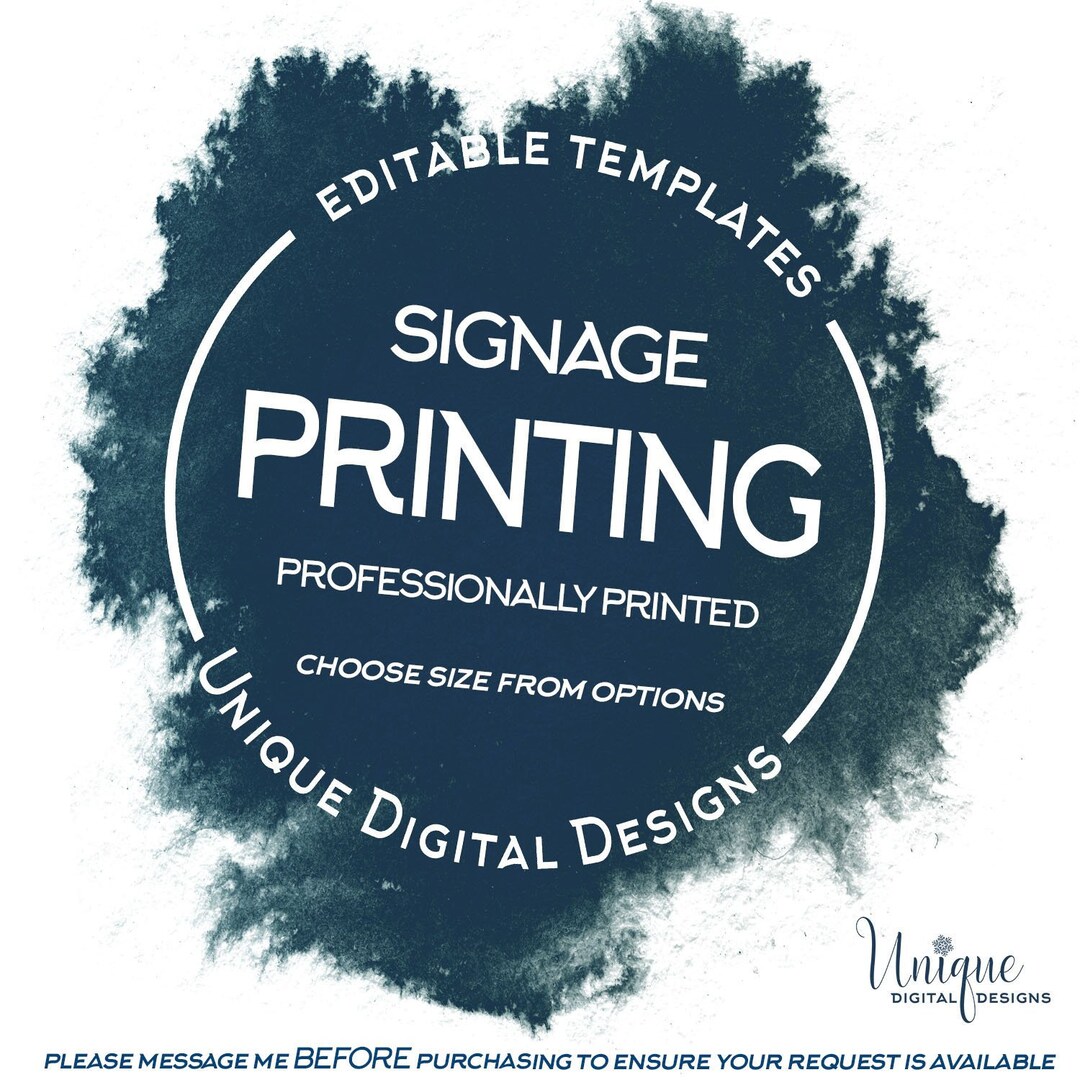 Add on - Print My Sign for Me, Printed Sign for Custom Design, Custom ...