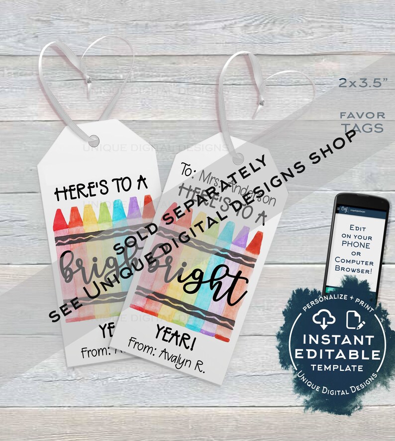 Editable Favor Tags for Teachers, Smore Teachers Like You, Kids Back to ...