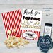 Popcorn Tag Editable Popcorn Party Favor Labels Food Tag - Etsy