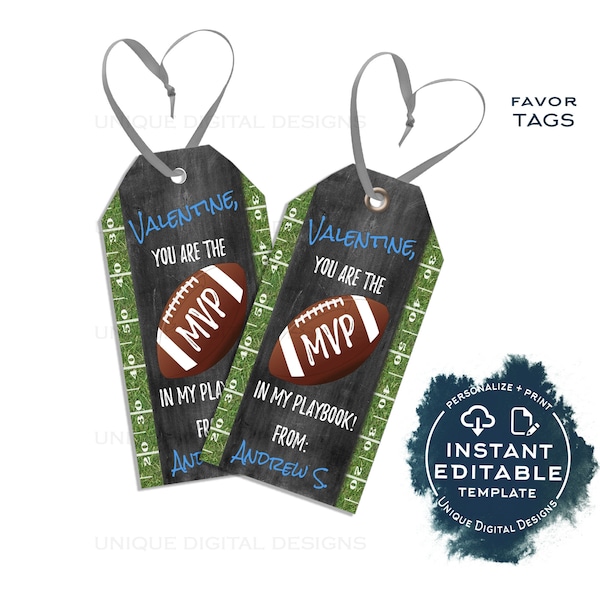 Football Valentine - Etsy