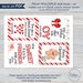 Candy Cane Tags, Christmas Favors for Kids, Editable Christmas Thank ...