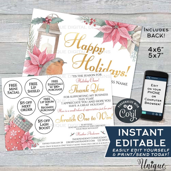 Skincare Thank You Cards - Etsy