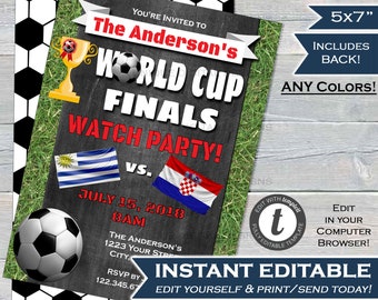 World cup invitation | Etsy