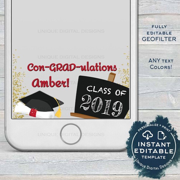 Graduation Geofilter - Etsy
