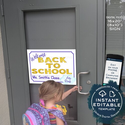 Teachers Classroom Decorations Editable Back to School New - Etsy