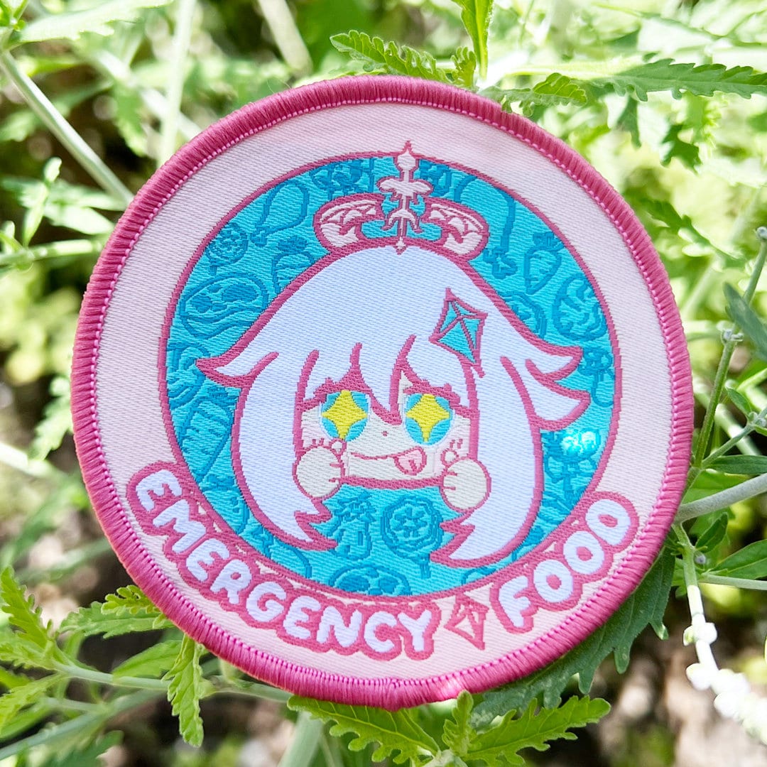 Genshin Impact Paimon Emergency Food: SEW ON Patch Embroidered for ...