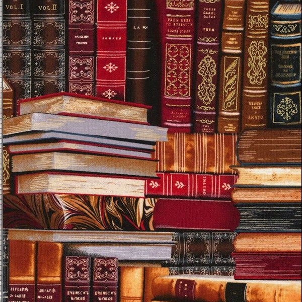 Library Book Fabric - Etsy