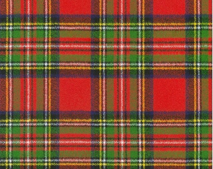 Christmas Red From Mammoth FLANNEL Fabric - Robert Kaufman Fabrics ...
