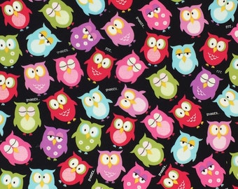 Owl fabric | Etsy