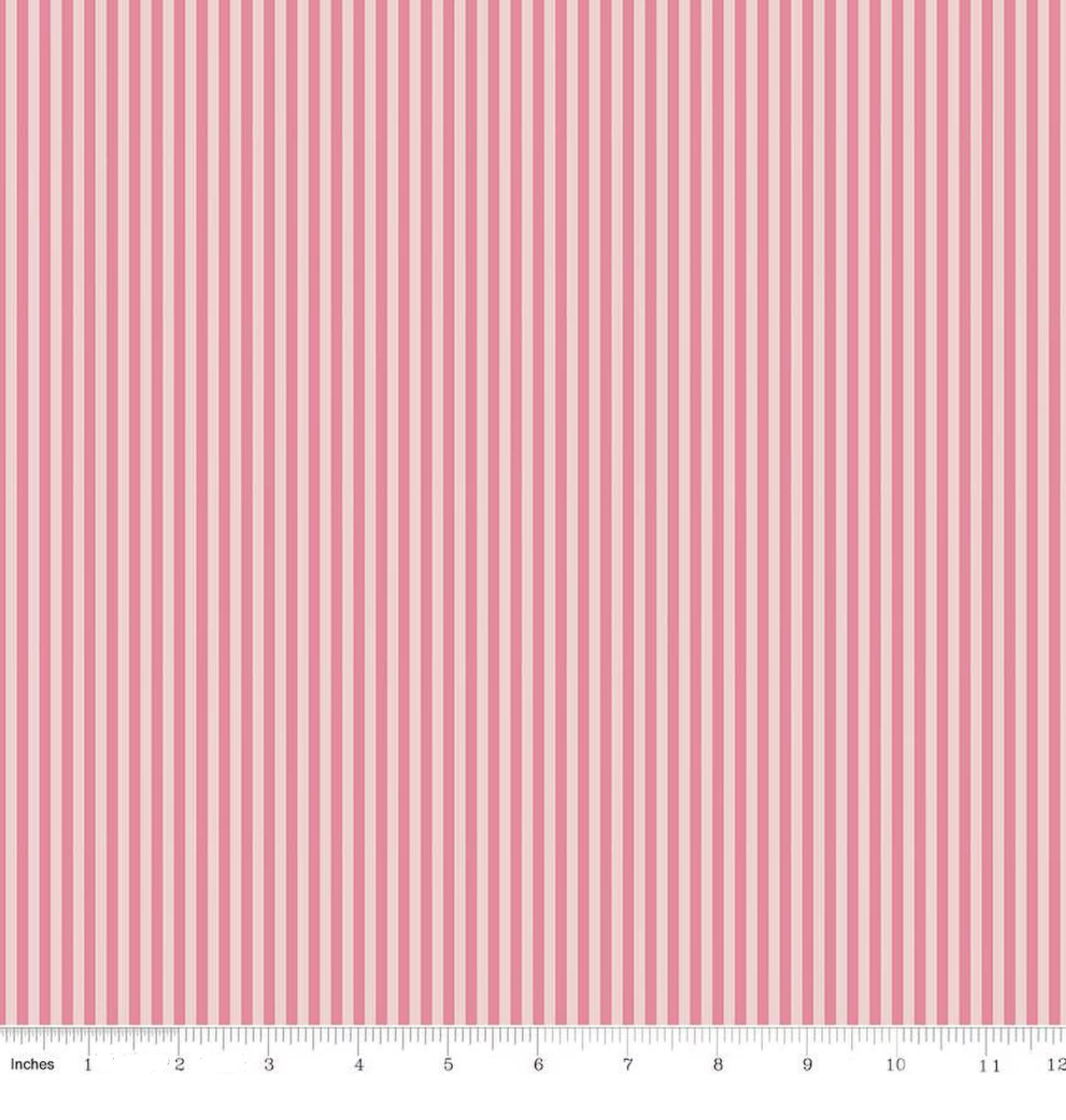 1/8" Tonal Stripe Sugar Pink Fabric – Riley Blake Cotton – Quilting ...