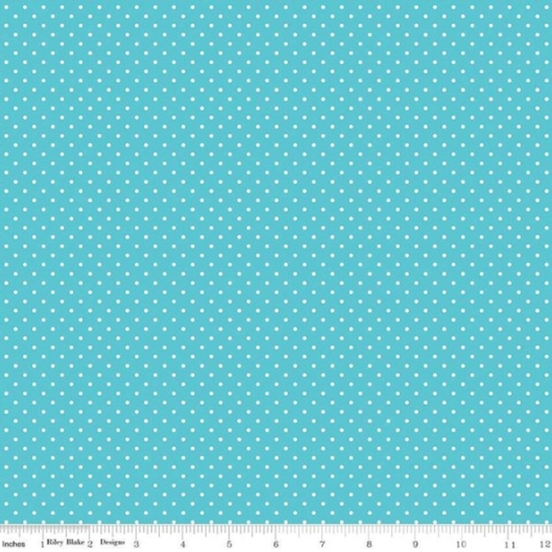 Peacock Swiss Dot Fabric - Riley Blake 100% Cotton Quilt Apparel - Etsy