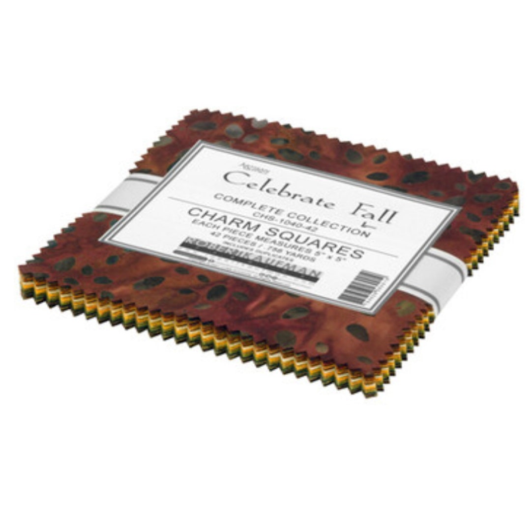 Celebrate Fall Batik Fabric Squares - Lunn Studios Charm Pack - Etsy
