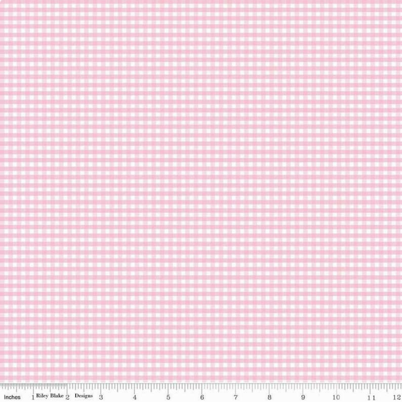 1/8 Inch Baby Pink Gingham Fabric From Riley Blake Designs - COTTON ...