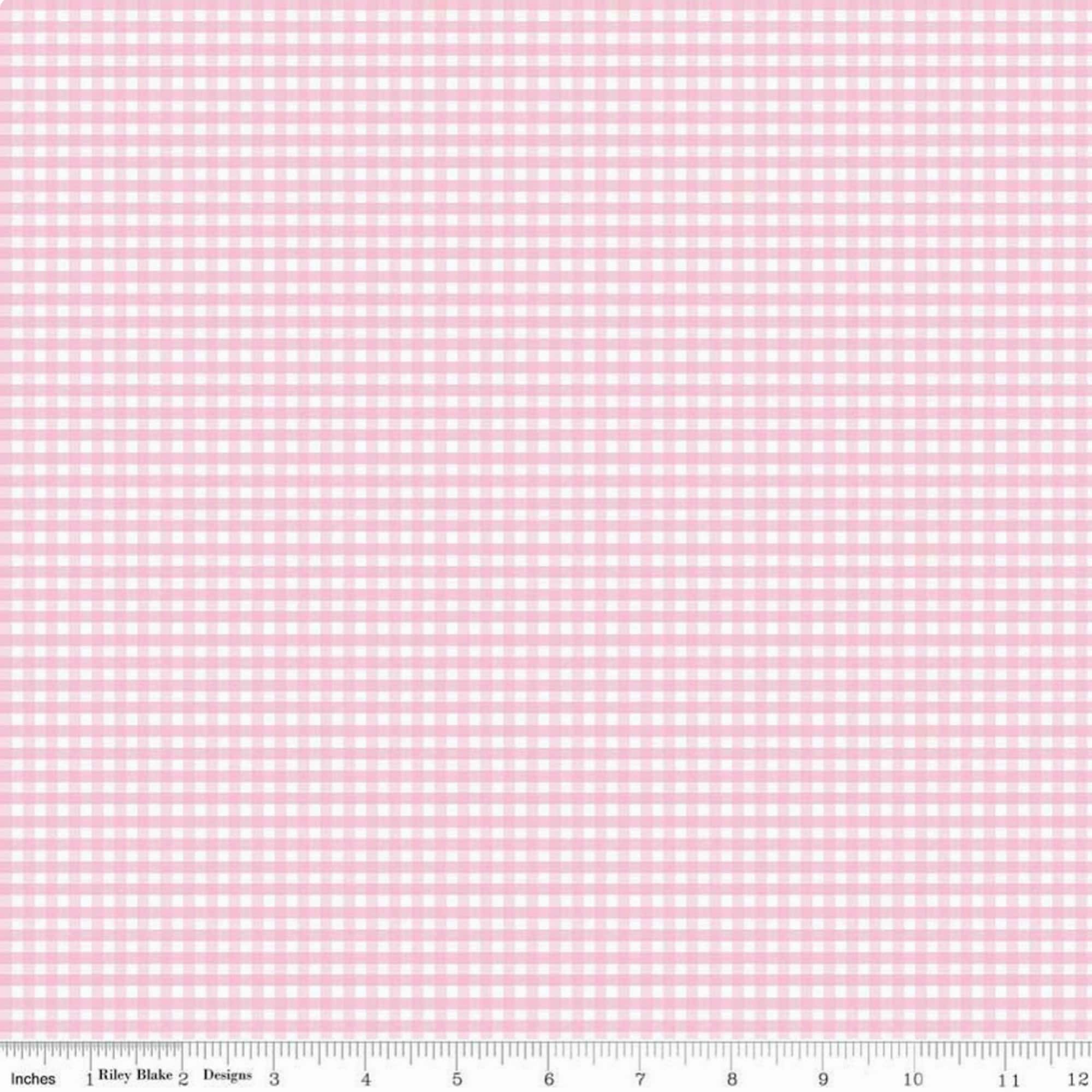 1/8 Inch Baby Pink Gingham Fabric From Riley Blake Designs - COTTON ...