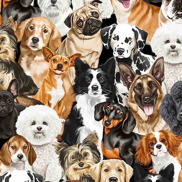 Dog Fabric - Etsy
