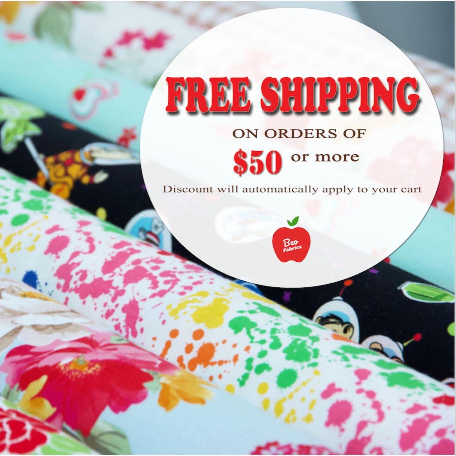 End of Bolt 16"x44" - Butterflies on Floral Fabric – Flutter Collection ...