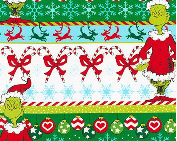 The Grinch Fabric - How the Grinch Stole Christmas From Dr Seuss ...