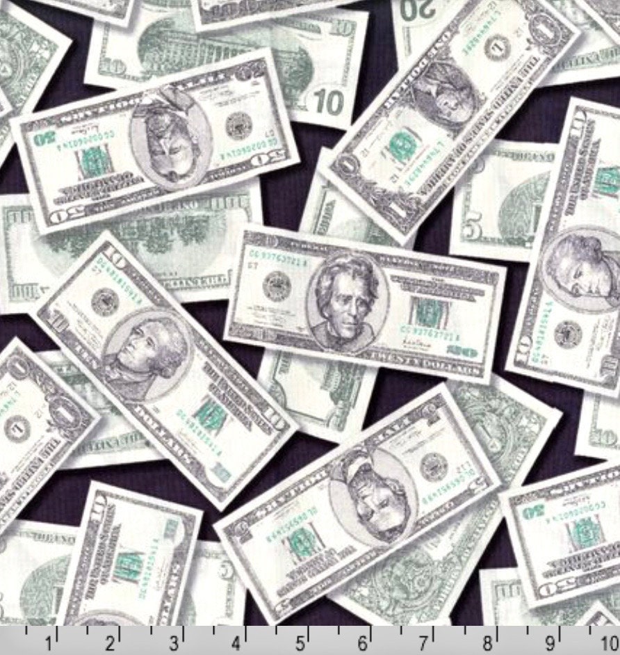 Money Fabric Cotton Fabric by the Yard 100% Cotton Fabric | Etsy