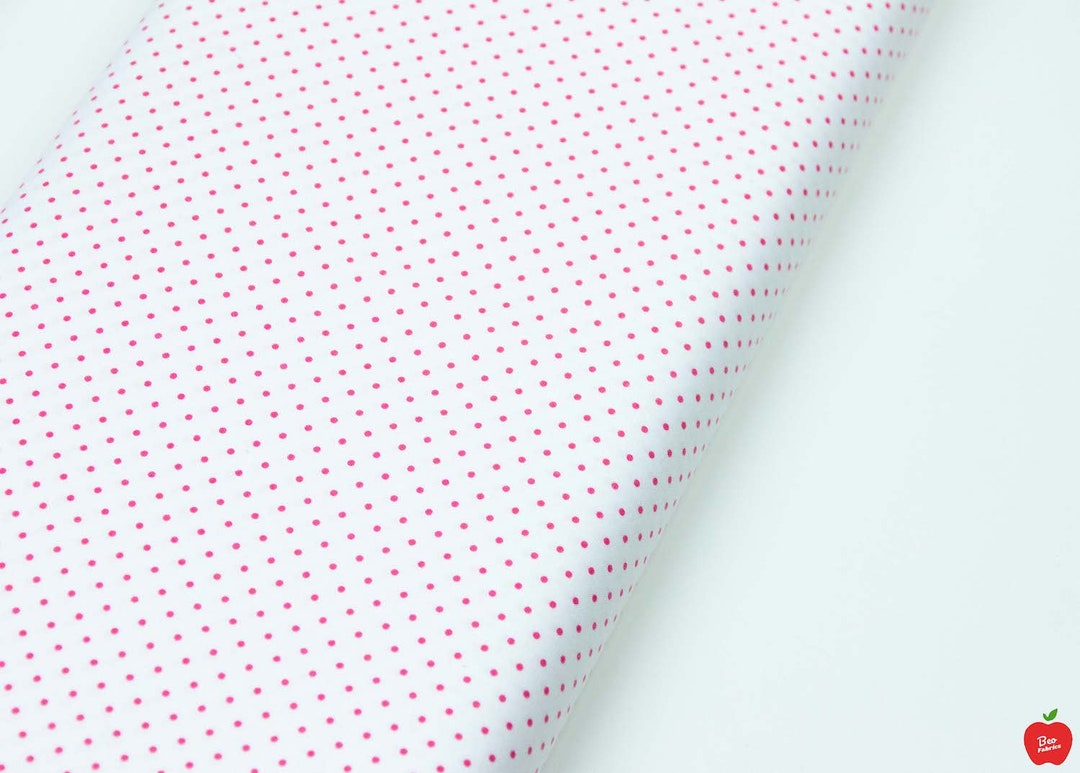 Hot Pink Swiss Dot Fabric: Riley Blake 100% Cotton Quilting & Apparel ...