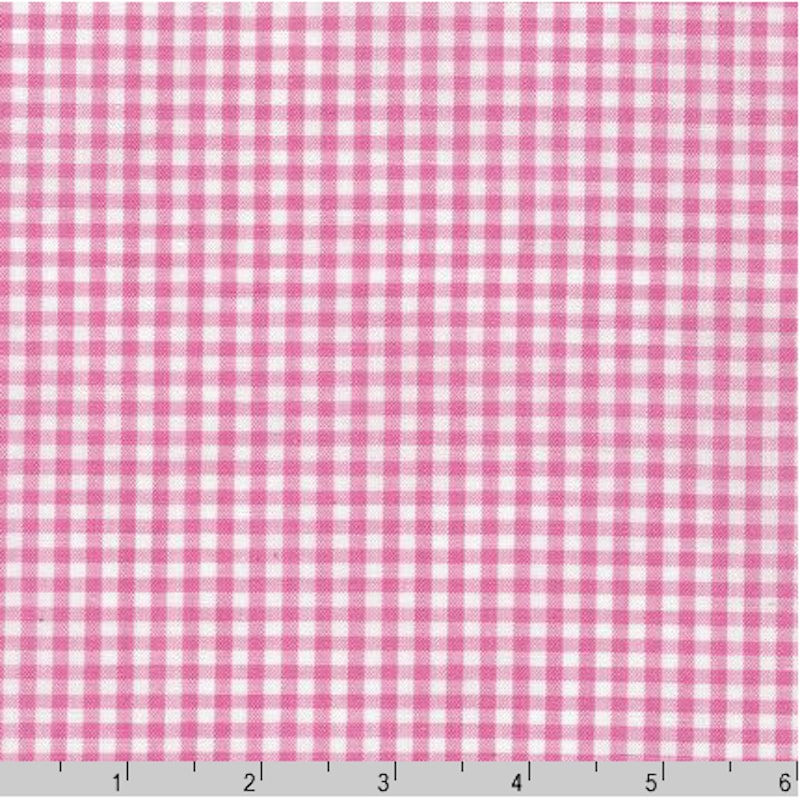 Pink Gingham Fabric - Etsy
