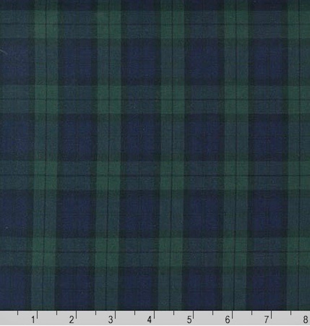 Hunter Plaid Fabric - 100% Cotton Fabric - Quilting Fabric and Apparel ...