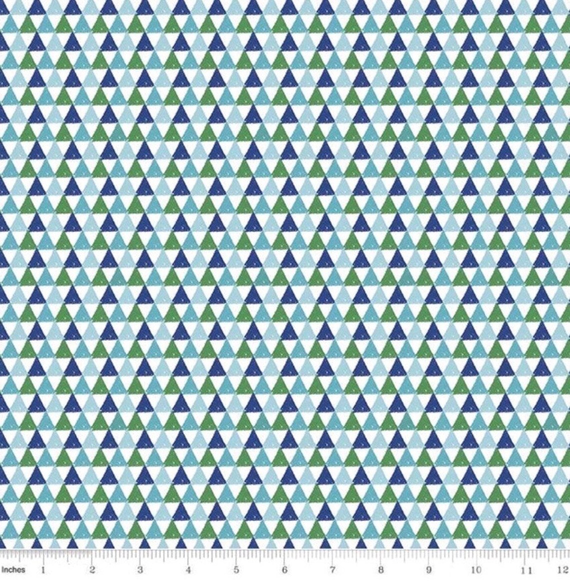 Blue Geometric Fabric KNIT Fabric by the Yard Geometric - Etsy