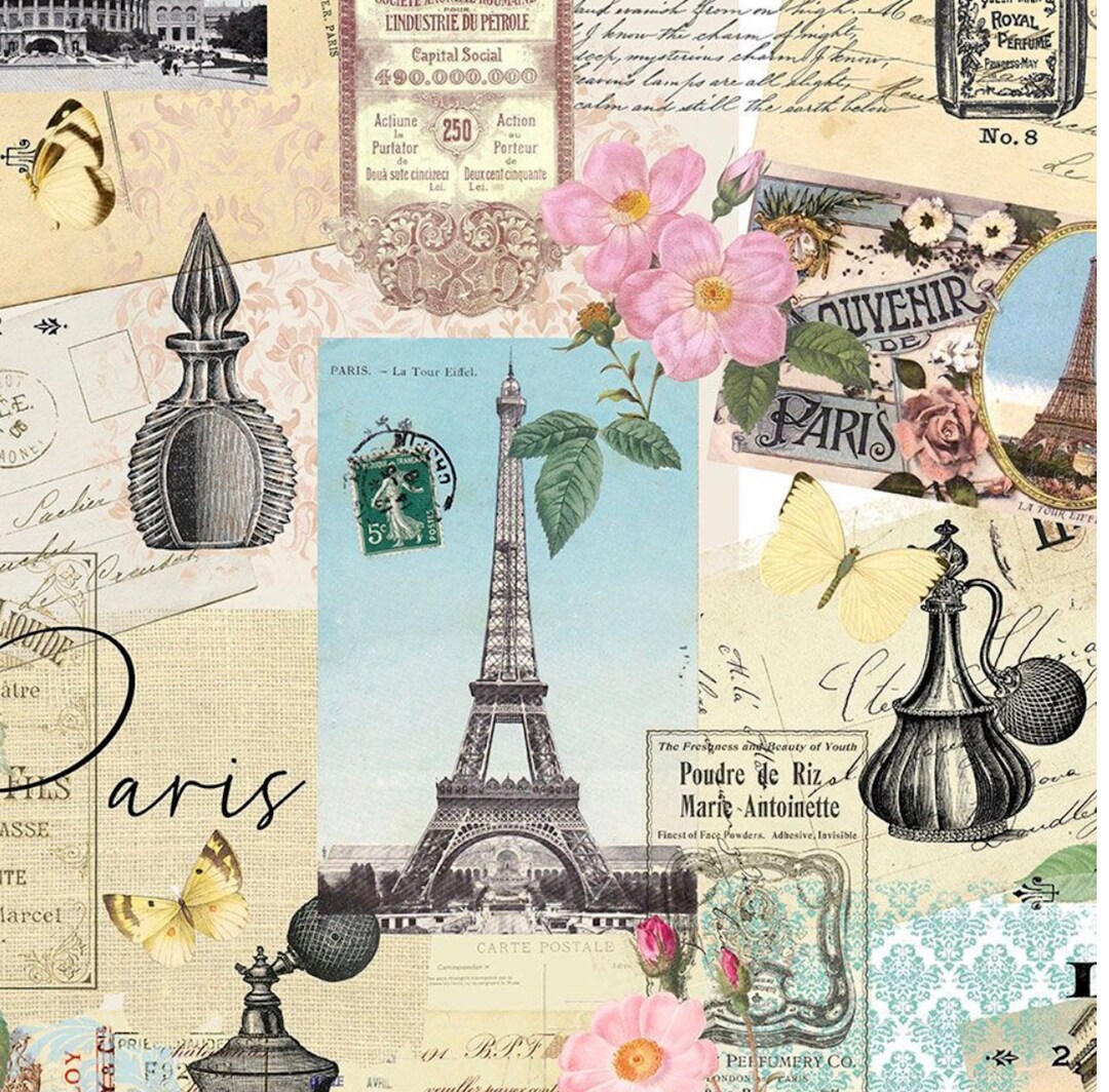 Paris Fabric - 100% COTTON Fabric, Quilting Fabric, Apparel Fabric ...