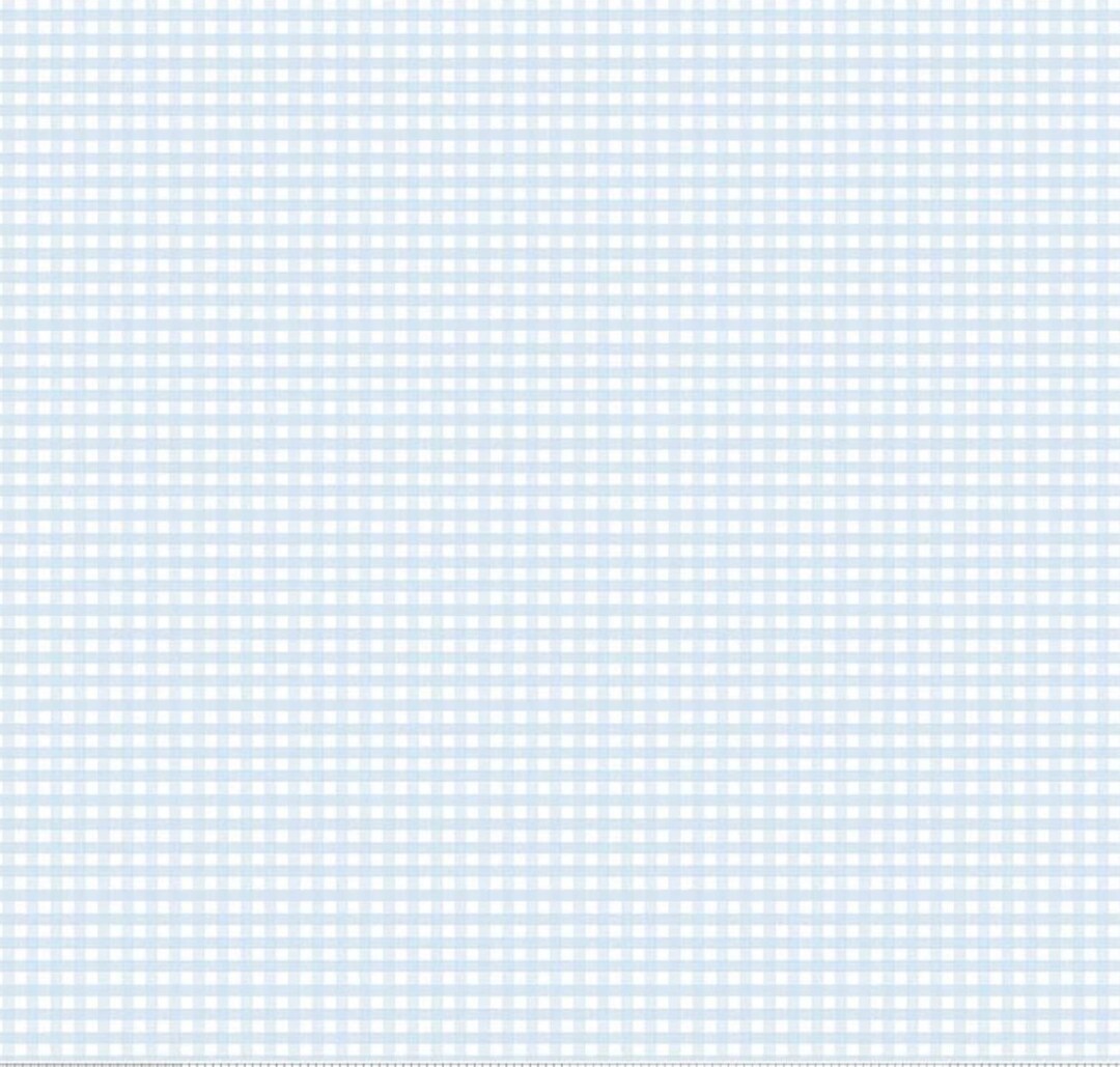 1/8" Gingham Boy Blue Fabric – 100% Cotton Fabric - Riley Blake Designs – Light Blue Check ...