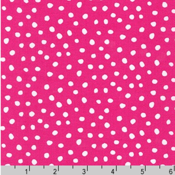 Bright Pink Abstract Dots Fabric small 100 % COTTON - Etsy