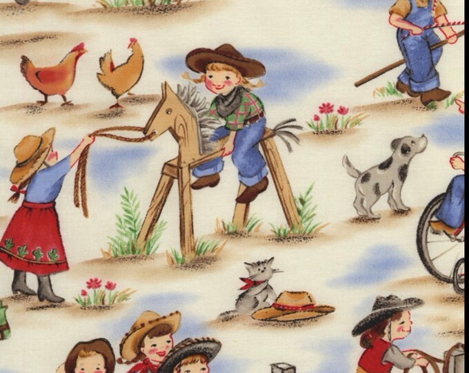 Lil Cowgirl From Michael Miller - 100% COTTON Fabric - Cowgirl Fabric ...
