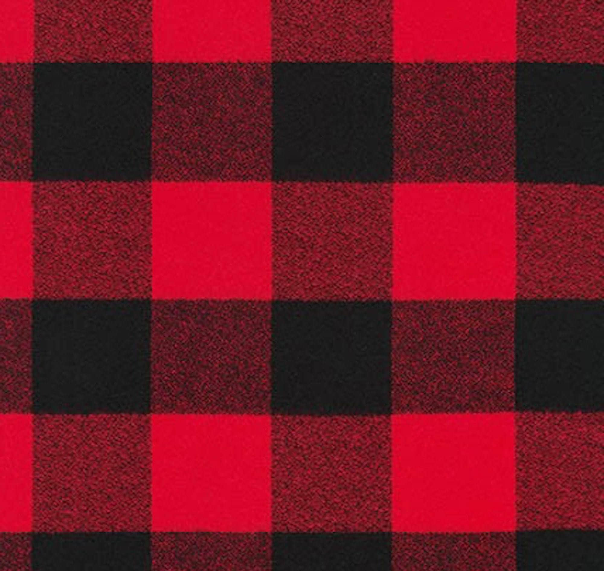 2" Red Buffalo Check Flannel Fabric – Robert Kaufman Mammoth Plaid - Etsy