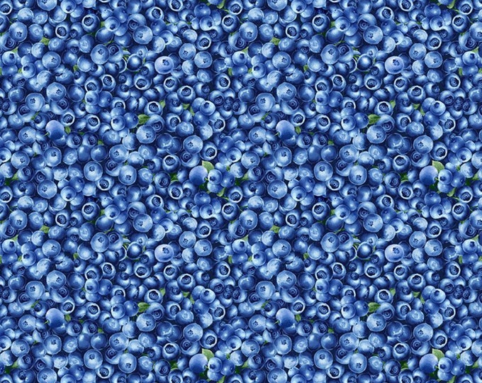 Blueberries Fabric Blueberry Sprig by Cindylindgren Blueberries Summer ...