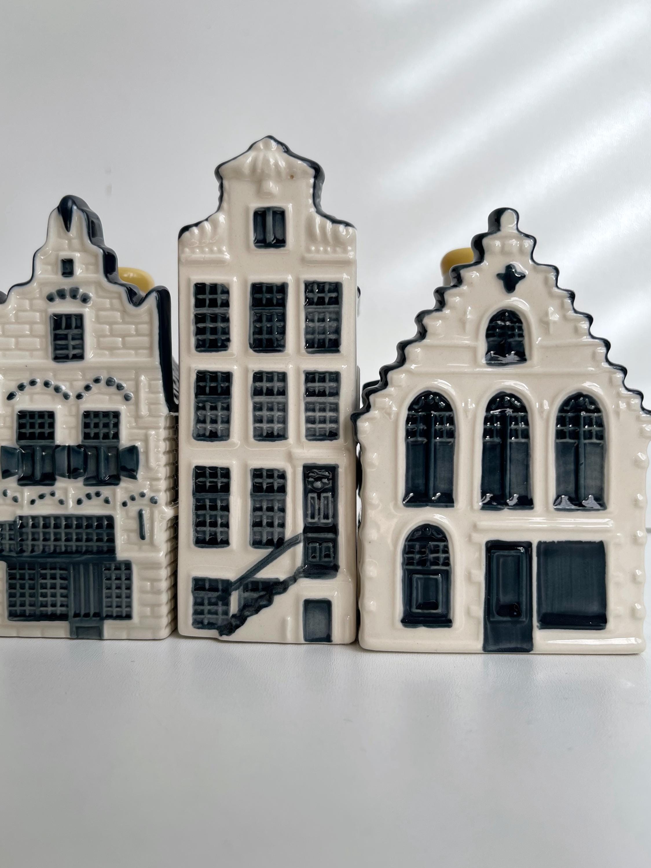Delftware Dutch Houses KLM Blue & White Collectibles Amsterdam ...