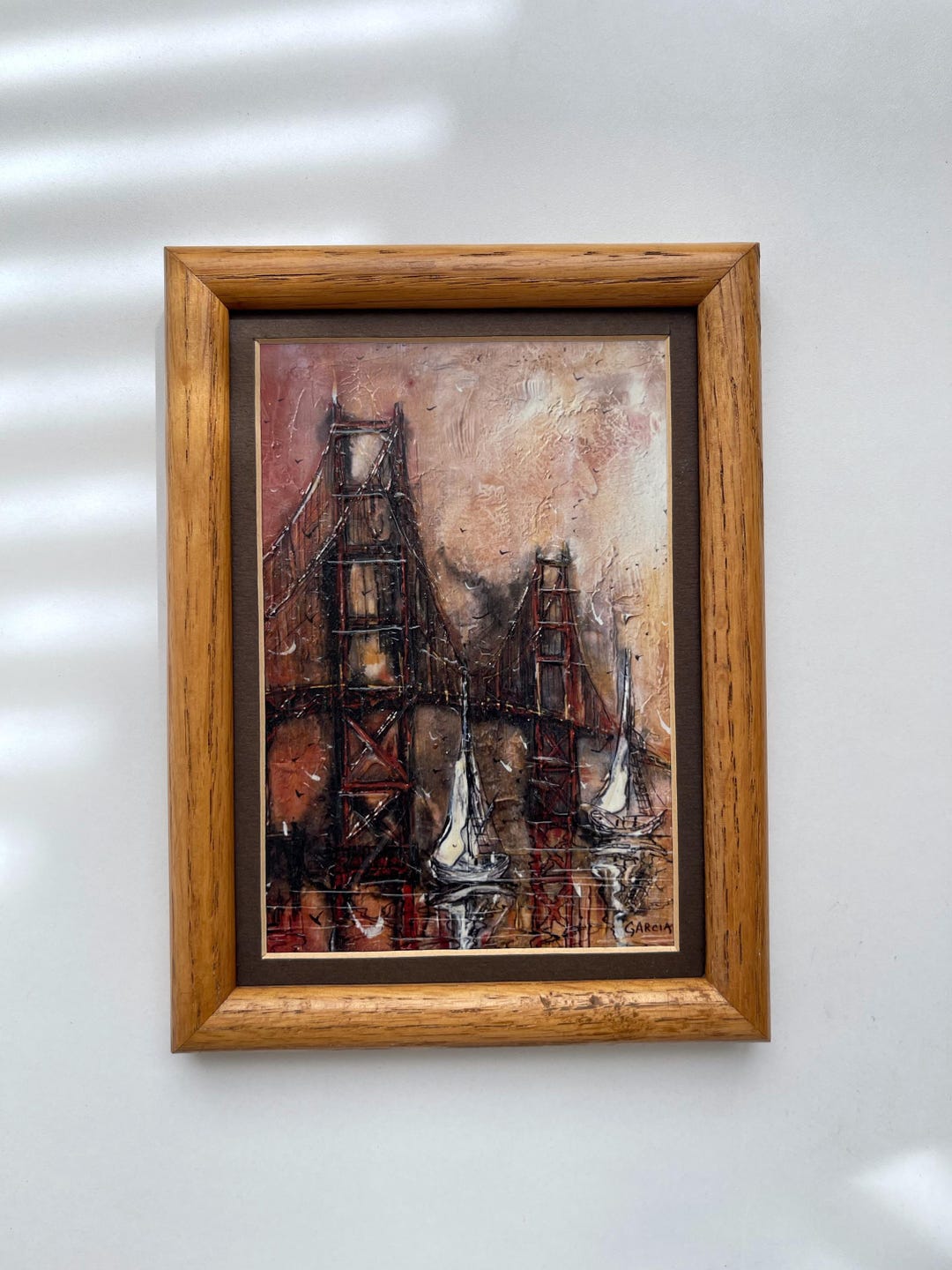 Danny Garcia Golden Gate Bridge Small Art | Original Signed Painting ...