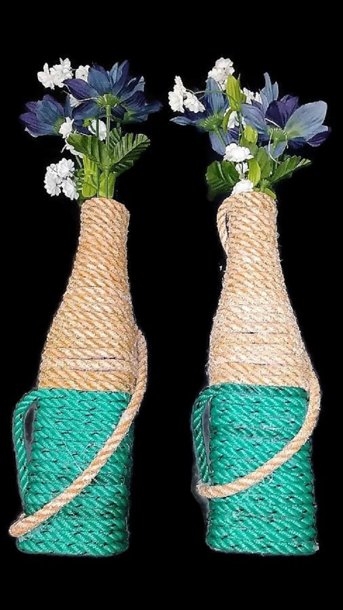 Nautical Flower Vases Decor Made With Reclaimed Lobster Trap - Etsy