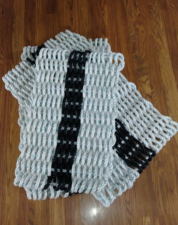 Coastal Beach Style Nautical Lobster Fishing Rope Doormat - Etsy