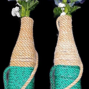 Nautical Flower Vases Decor Made With Reclaimed Lobster Trap Rope ...