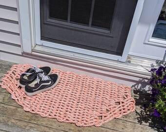 Recycled Lobster Rope Doormat, Handwoven in Maine: Schoodic - Etsy