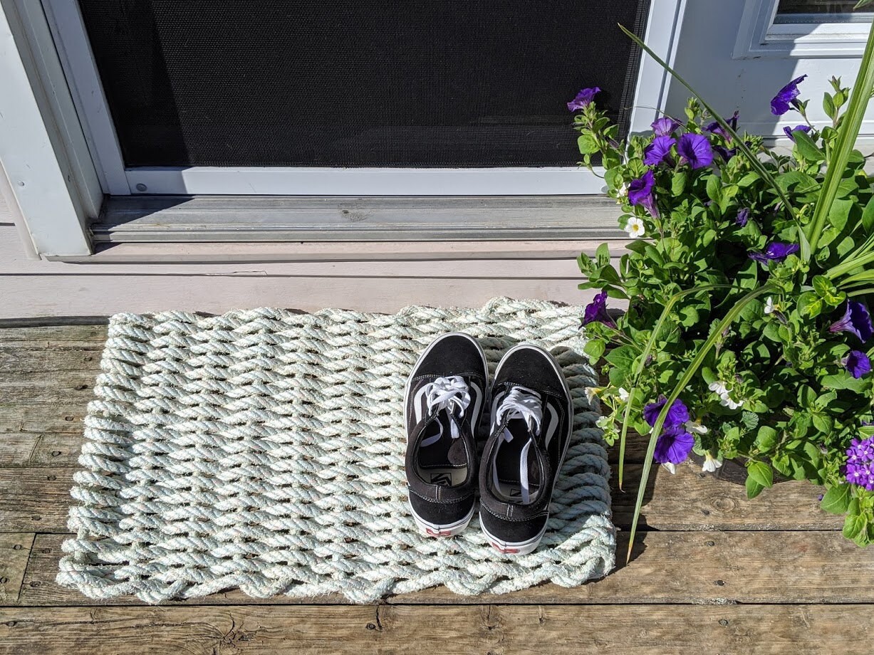 Recycled Gulf of Maine Lobster Rope Mat Handwoven Doormat - Etsy