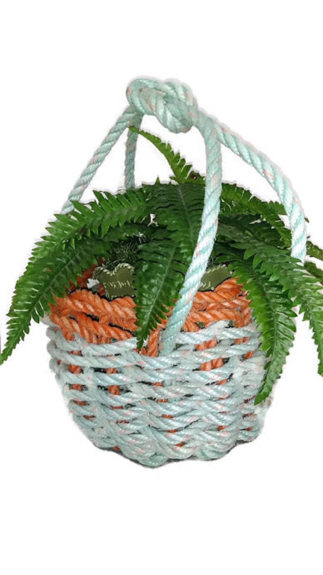 Handmade Rope Basket Recycled Rope Handwoven Basket Easter Baskets Gift ...