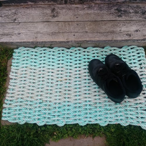 Recycled Lobster Rope Doormat Handwoven in Maine: Wells - Etsy