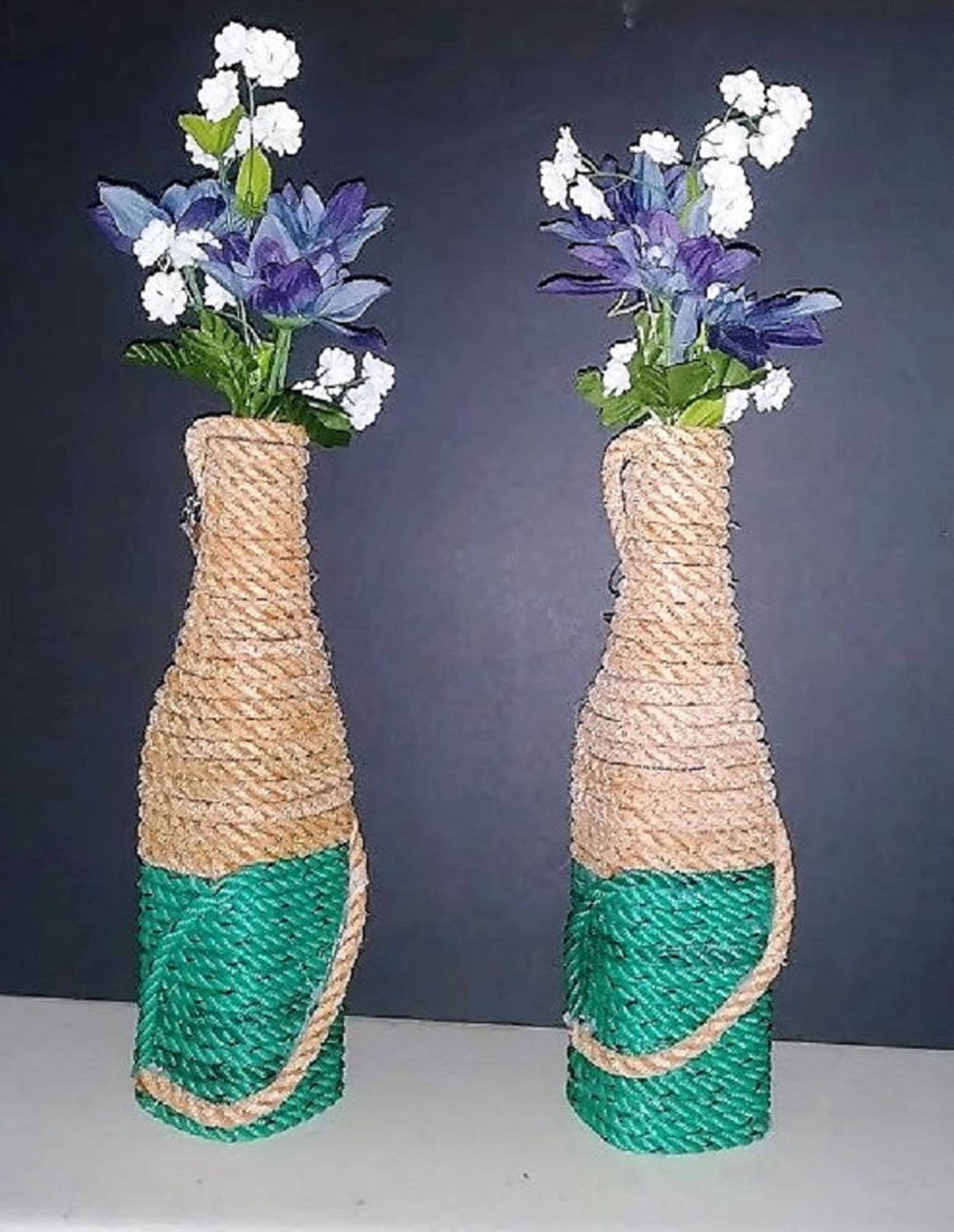 Nautical Flower Vases Decor Made With Reclaimed Lobster Trap - Etsy